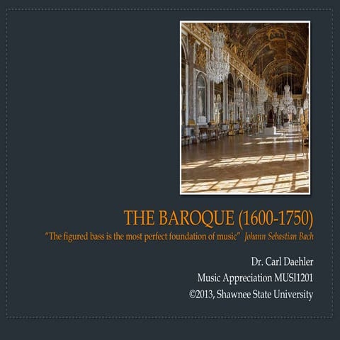 Unit iii baroque period bach and handel | PPTX