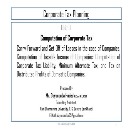 Unit III Computation Corporate Tax.pdf