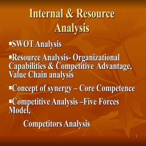 Value chain analysis | PPTX