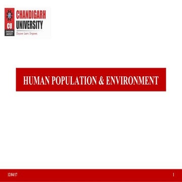 Ecosystem and Population Dynamics | PPT