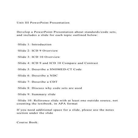 Unit III PowerPoint PresentationDevelop a PowerPoint Prese.docx ...