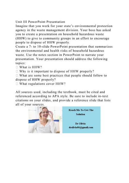 Unit VI PowerPoint PresentationCreate a 7 – 10 slide PowerPoin.docx