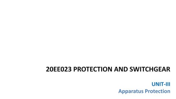 Protection Of Generator | PPT