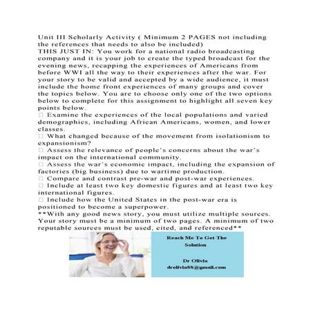 Unit III Article Review Using the CSU Online Library, read t.docx