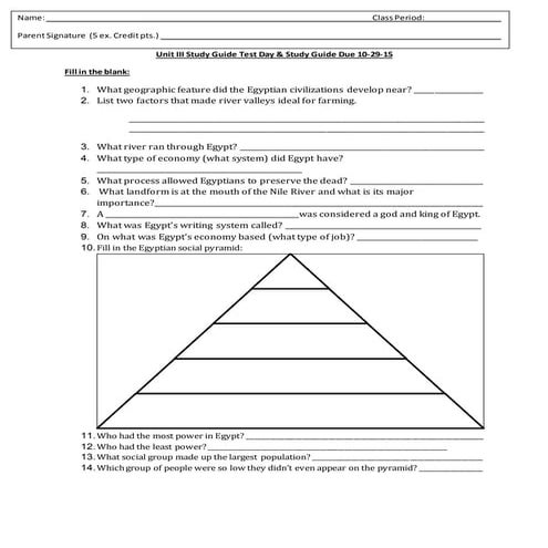 Unit iii study guide | DOCX