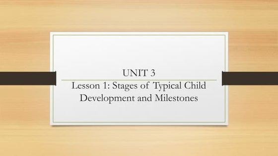 Stages of development | PPTX