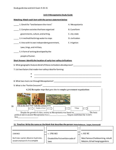 Unit 7 study guide | PDF