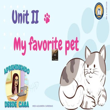 Unit II My favorite Pet 1st grade.pptx
