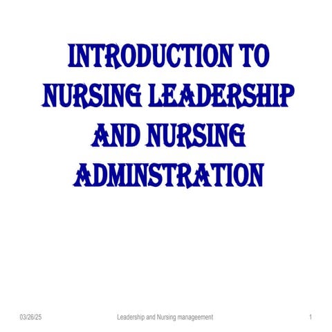 unit I Introduction to Nursing Admin.(1).ppt