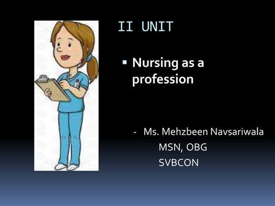 Nursing as a profession | PPTX