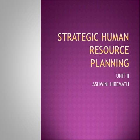 Unit ii shrm | PPT
