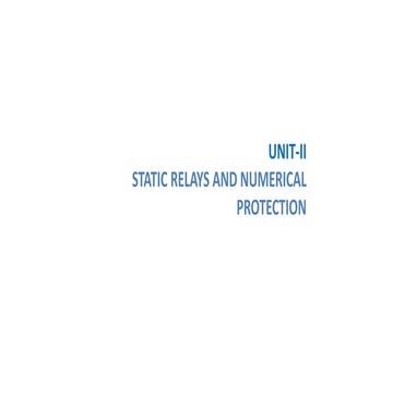 Basic Principle And Types Static Relays Ppt Ppt