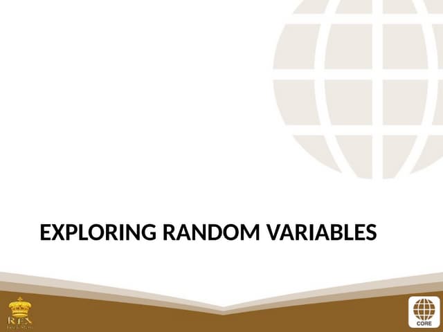 Discrete and Continuous Random Variable | PPTX | Physics | Science