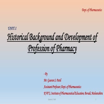 Unit I Historical background and development of pharmacy profession.pdf