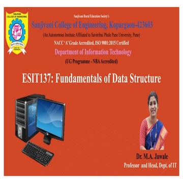 Fundamentals Of Data Structureunit Ipptx Databases Computer Software And Applications
