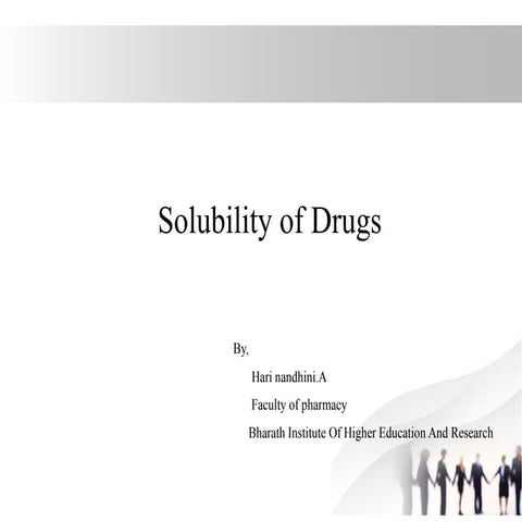 UNIT I (Solubility of drugs)Physical pharmaceutics | PPTX