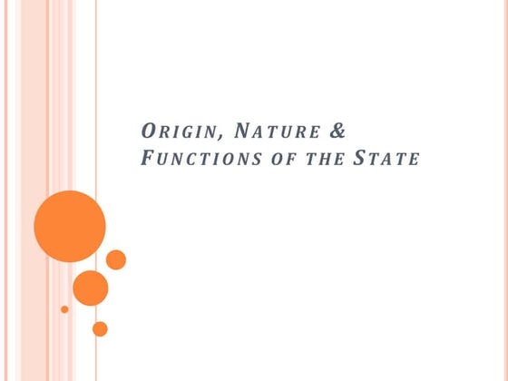 STATE- Elements and Origin. | PPTX