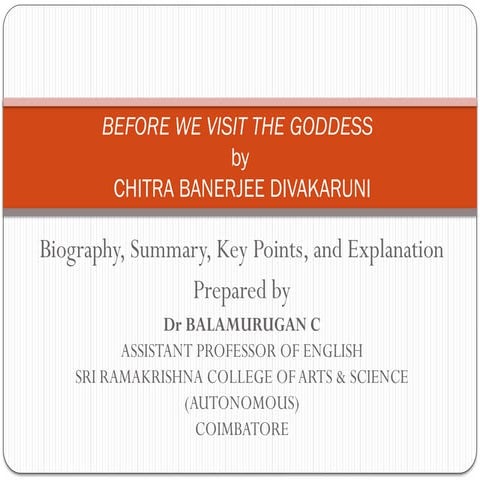 Before We Visit the Goddess by Chitra Banerjee Divakaruni.pptx