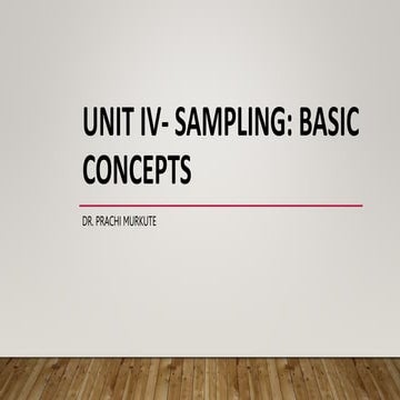Unit IV- Sampling.pptx