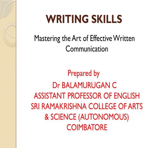 Mastering the Art of Effective Writing Skills.pptx