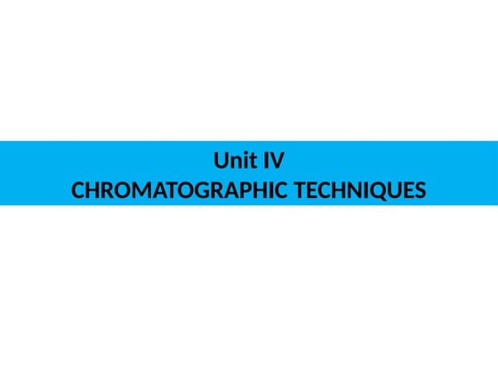 Introduction to chromatography | PDF | Chemistry | Science