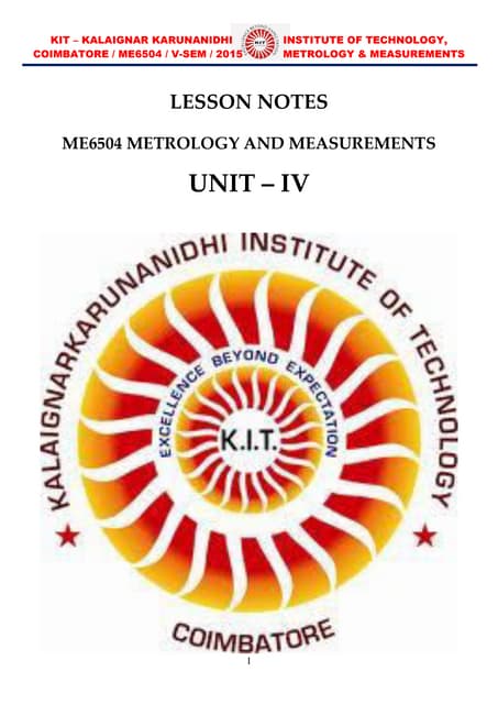 Distance Measurements, Principle and Methods | PDF