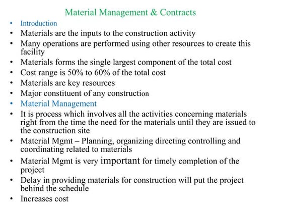 integrated material management | PPTX