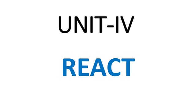 React Basic And Advance React Basic Ppt Free Download