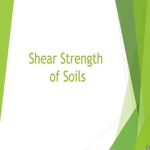 Unit IV_Determination of Shear Strength of Soil | PPT