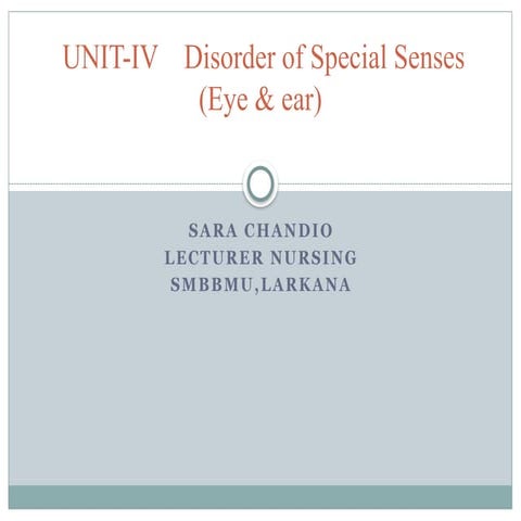 Sensory system, ear,eye anatomy | PDF