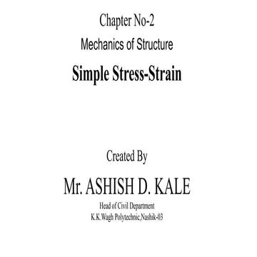 Unit No-2_Simple Stress Strain -4 ...... | PPT
