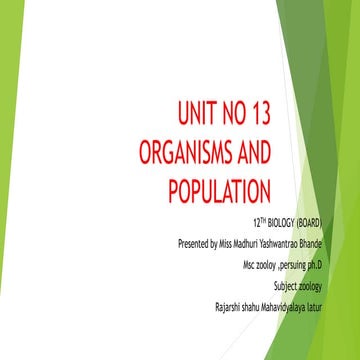 UNIT NO 13 ORGANISMS AND POPULATION.pptx