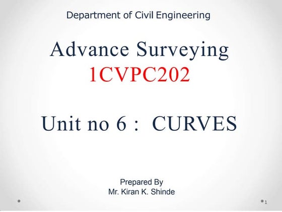 Lec. 11 setting out simple circular curve | PDF | Physics | Science
