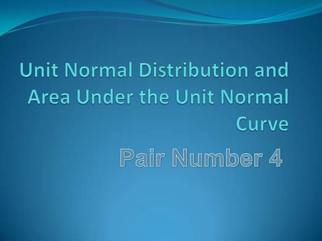 Statistics Normal Distribution Pptx