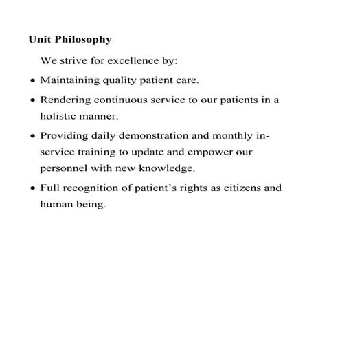 Unit philosophy | PDF