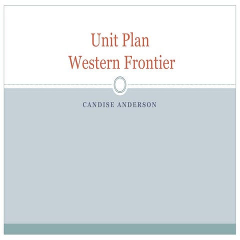 Final Unit plan | PPTX