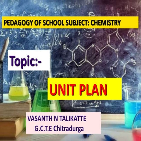 Pedagogy school subject chemistry unit plan.pptx