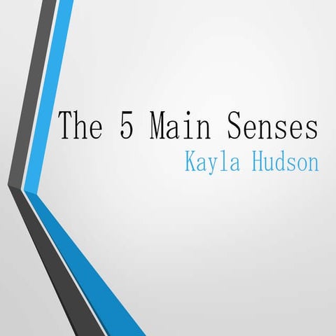 Unit plan 5 senses | PPT