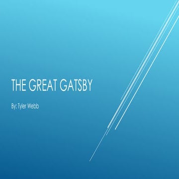 Unit Plan The Great Gatsby | PPTX