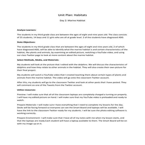 Unit plan assure 2 | DOCX