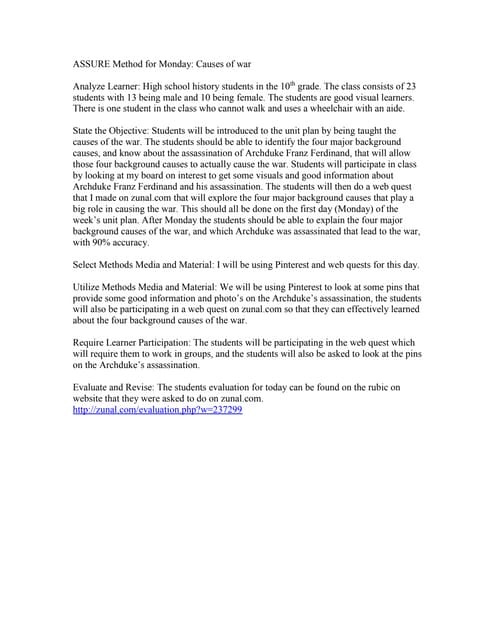 Assure method thursday | PDF