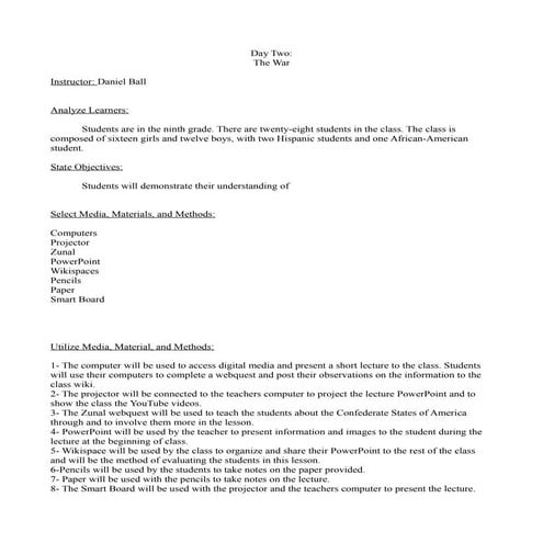 Unit plan day two assure | PDF