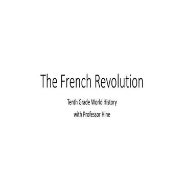 Unit plan french revolution by Gregory Hine | PPT