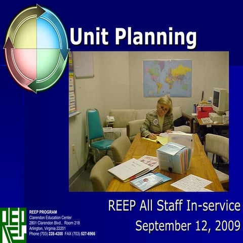 REEP In-service Sept 2009: Unit Planning, Part 1 | PPT