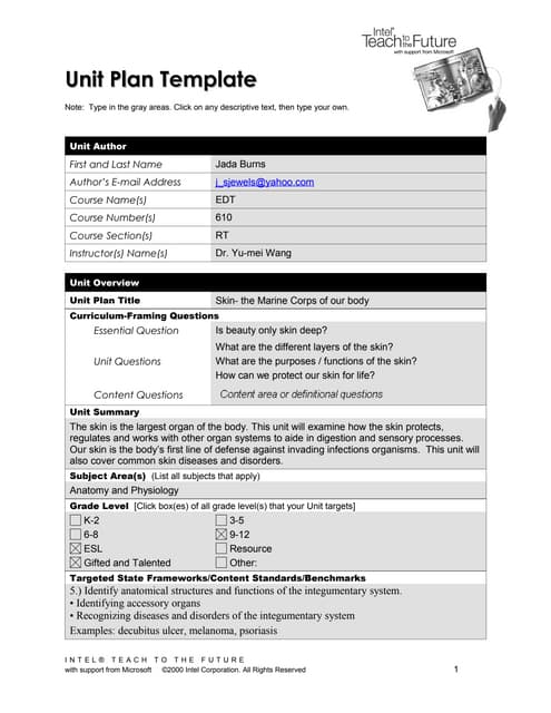 Module 1 activity clil unit plan template (2) | DOCX | Education