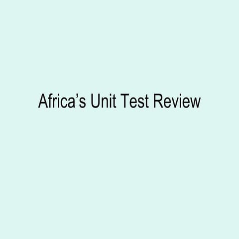 Unit post test review | PPT
