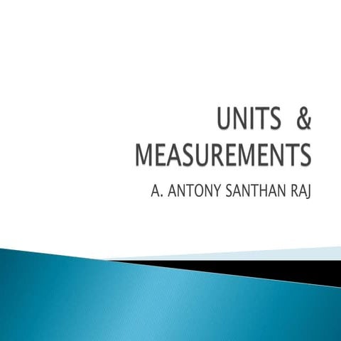 Units & measurements | PPTX