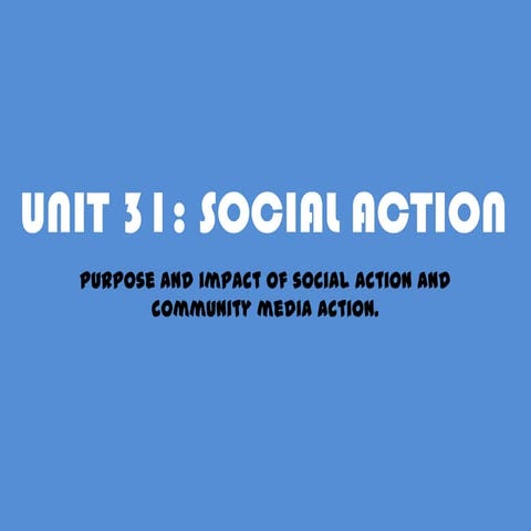 Social action campaign ideas | PPTX