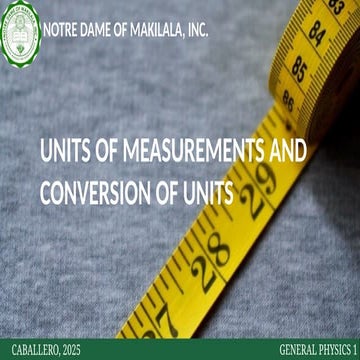 Units of Measurements and Conversion of Units.pptx