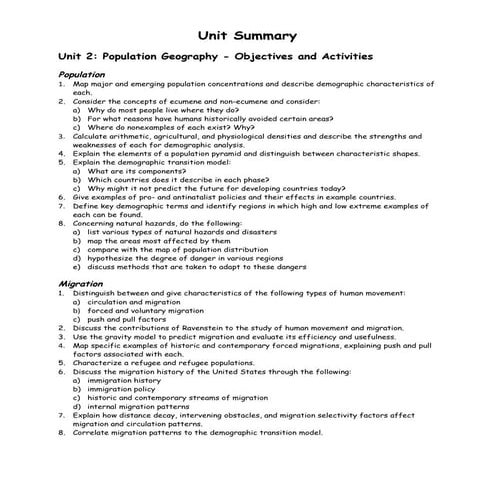 Unit Summaries 5 | DOC